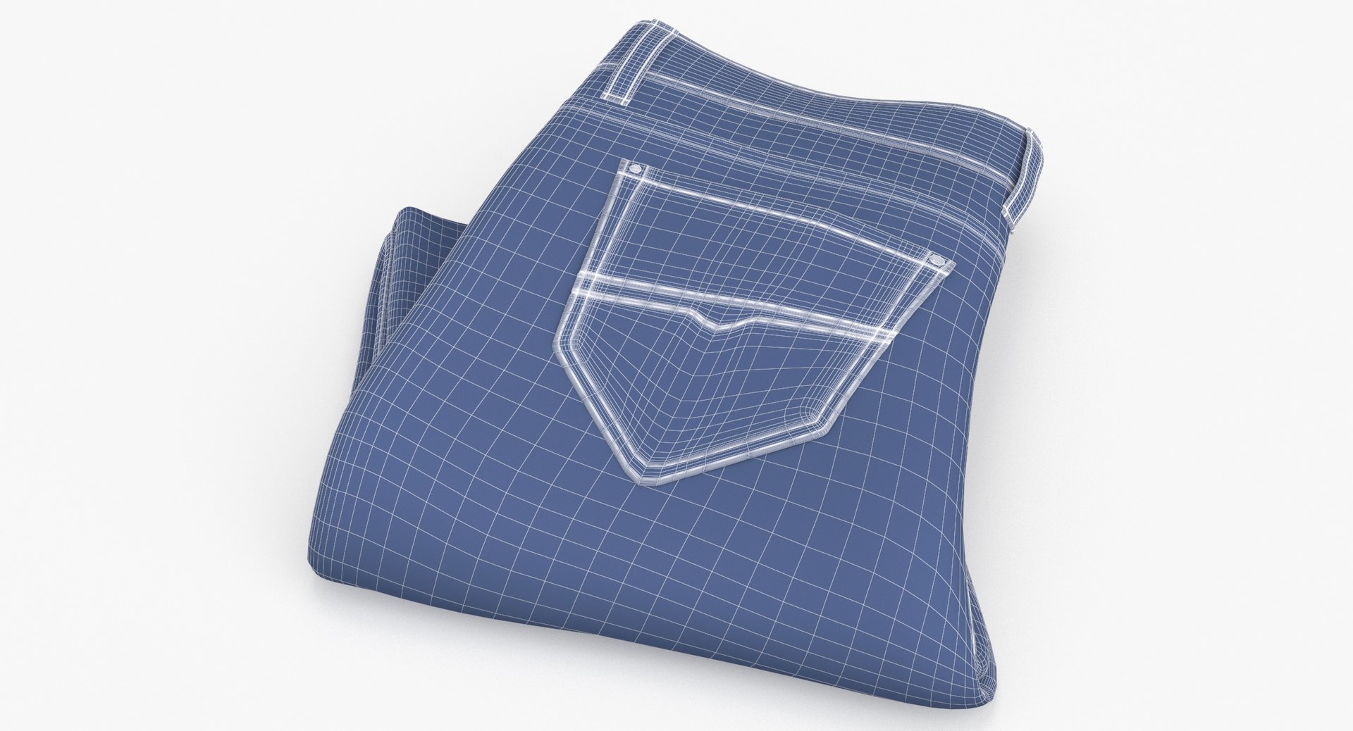 3D Prop Folded Jeans Type 03 - TurboSquid 2151074