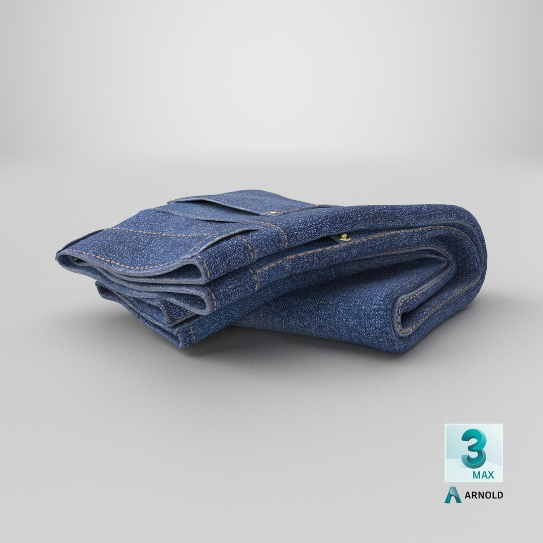 3D Prop Folded Jeans Type 03 - TurboSquid 2151074