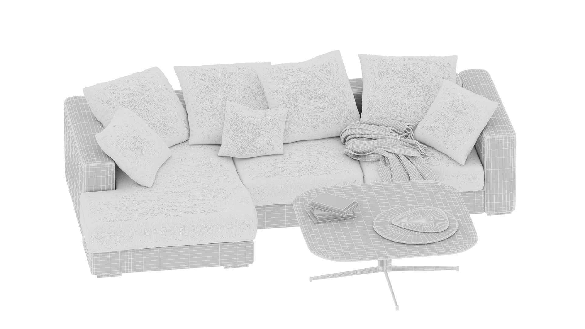 Cloud Modular Sofa Model 3D - TurboSquid 2146287