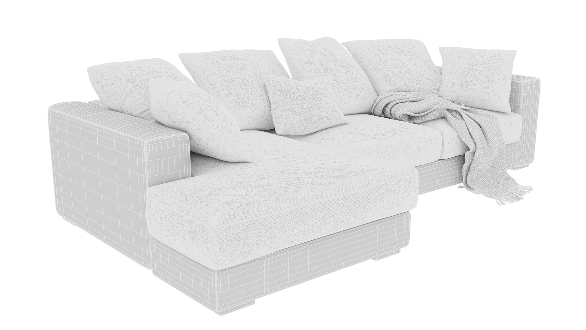 Cloud Modular Sofa Model 3D - TurboSquid 2146287