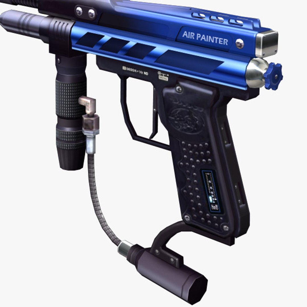 3d paintball gun model