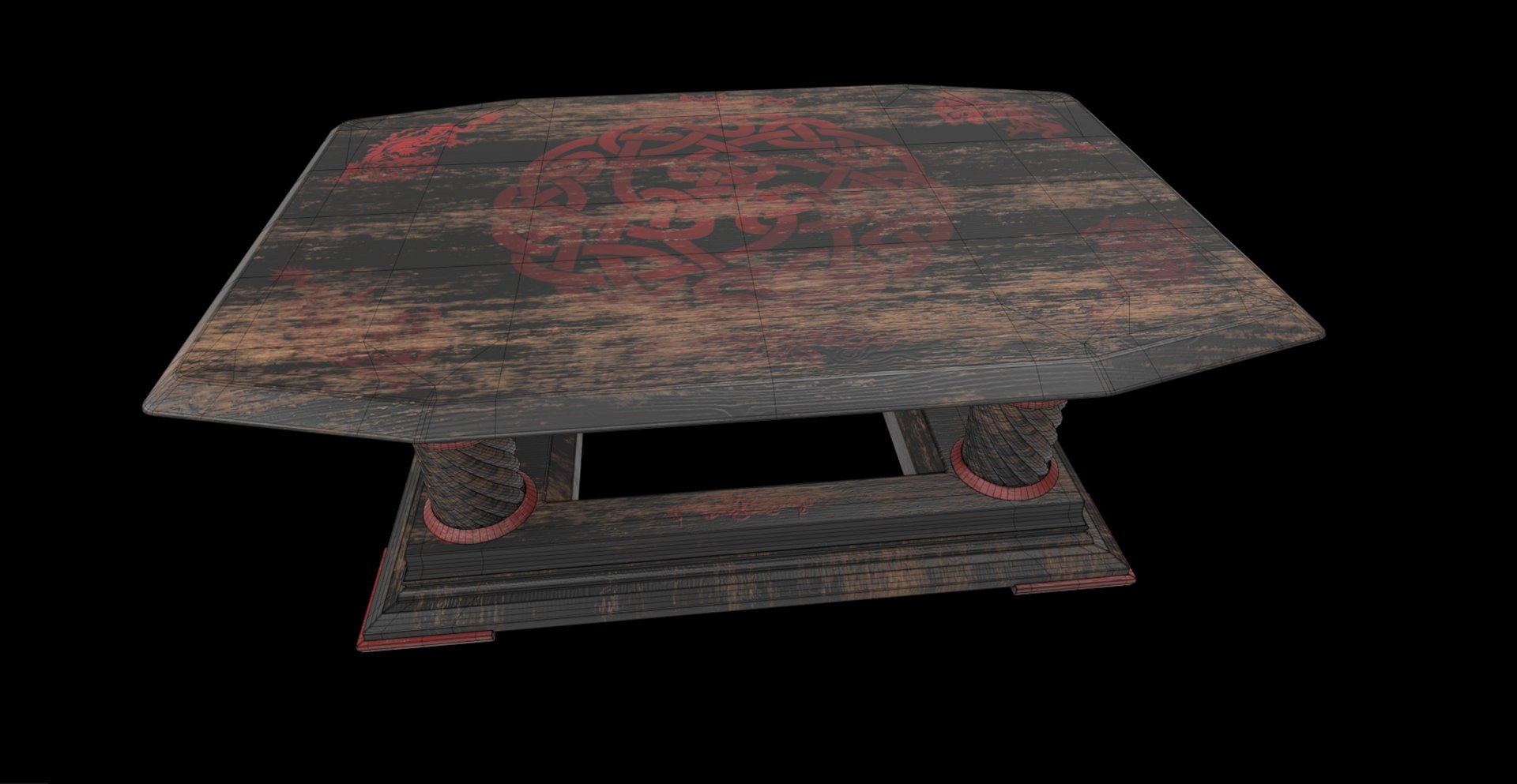 3D Asian Zen Table Model - TurboSquid 2295682