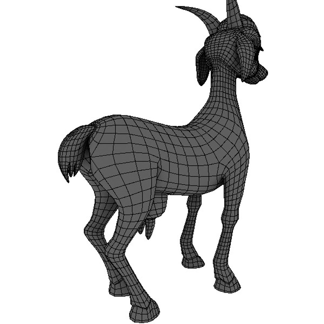 3d Rigged Goat