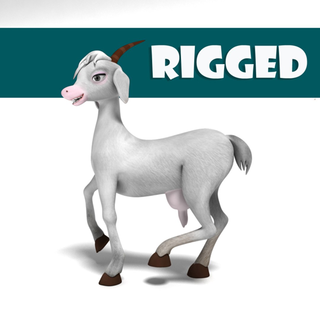 3d Rigged Goat