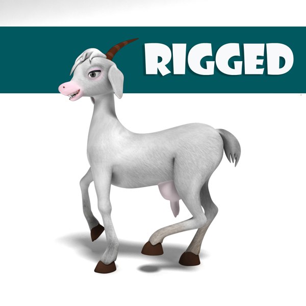 Cartoon Goat 3D Models for Download | TurboSquid