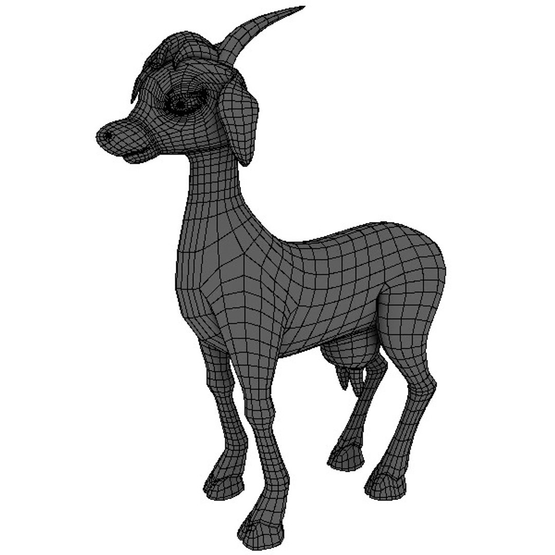 3d Rigged Goat
