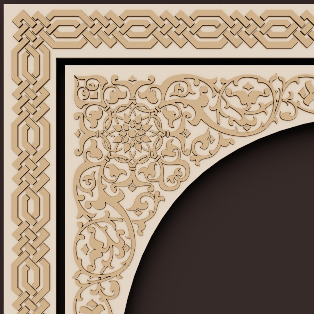 3d arabesque set 1 ceiling