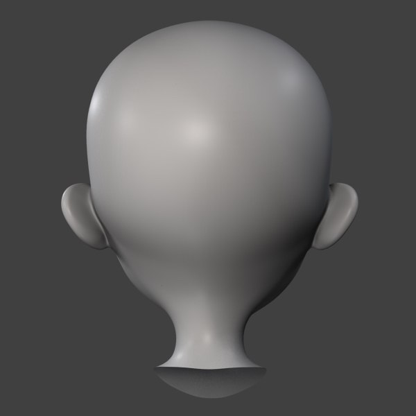 obj cartoon boy head