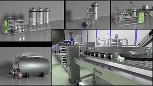 free c4d model fabrik factory