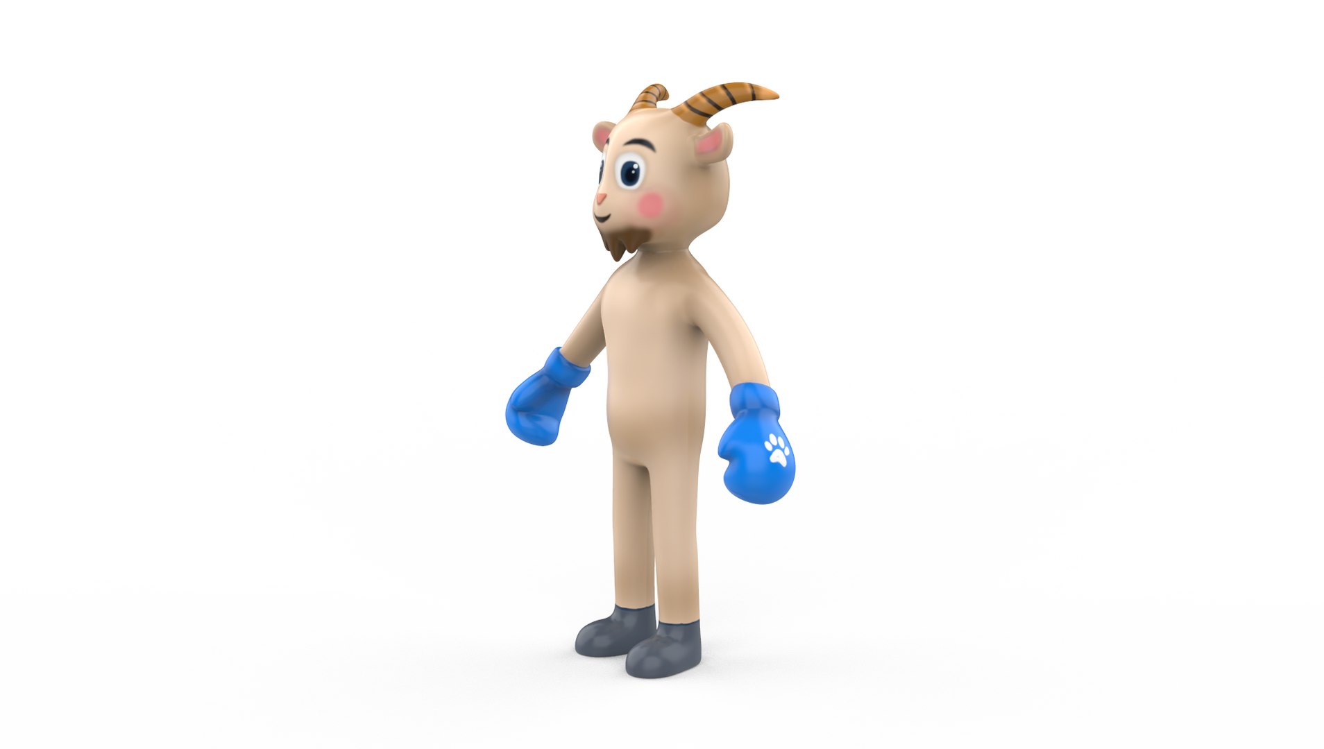 Boxing Goat Animal Animated Model - TurboSquid 2163187