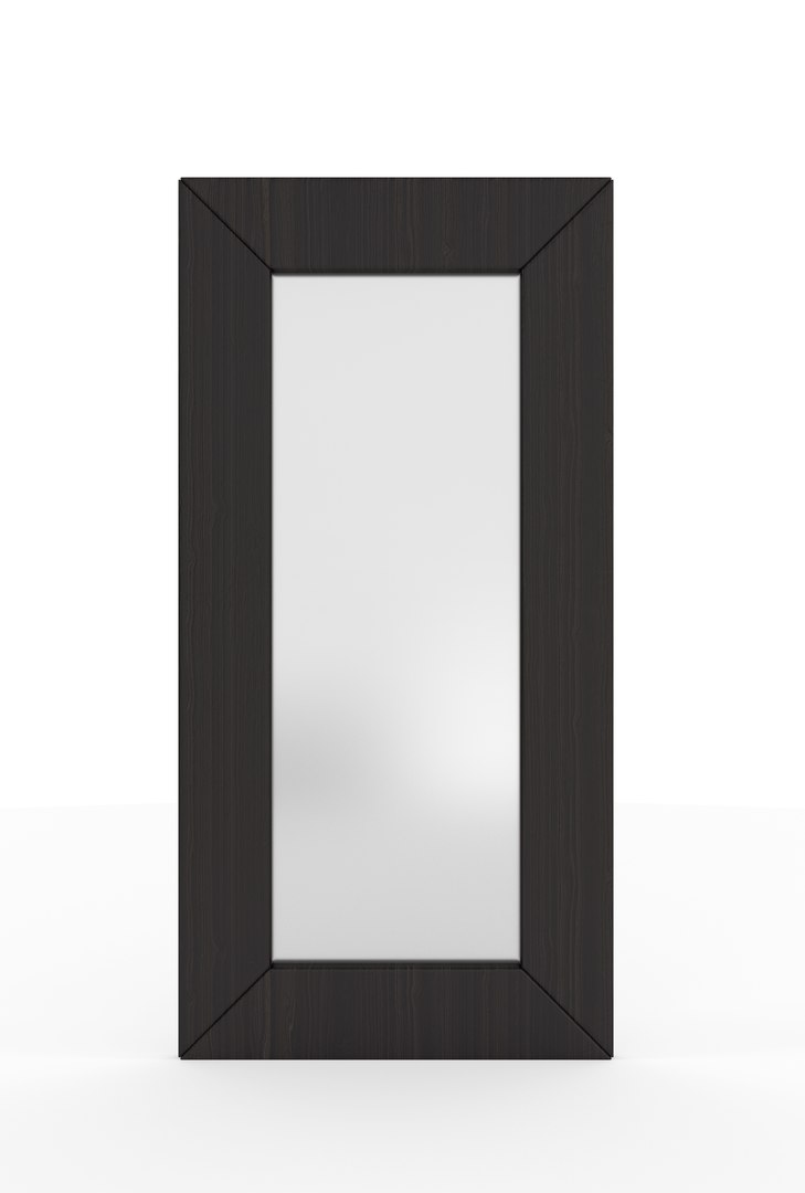 Large Wall Mirror Wood 3D - TurboSquid 1152308