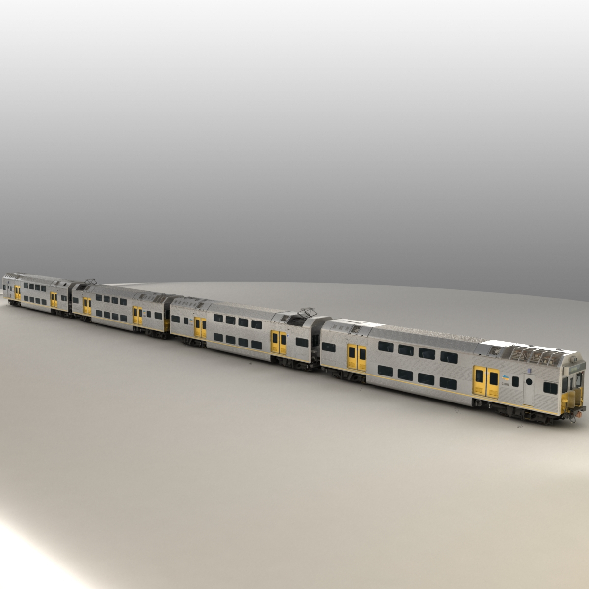 3d model city rail k set