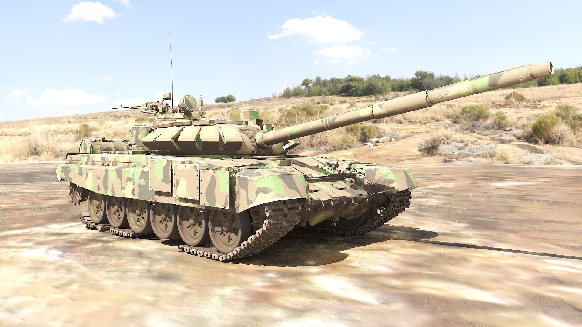 Tank T72 Model - TurboSquid 2079267