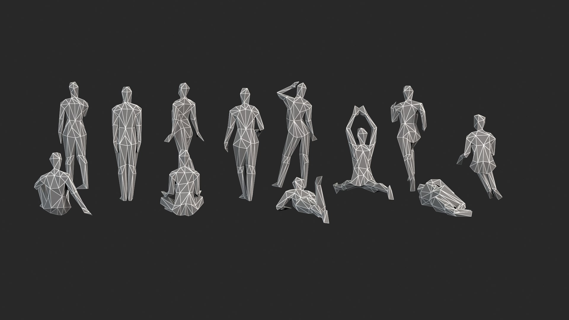 3D Cartoon Female Pack Poised Model - TurboSquid 1253344