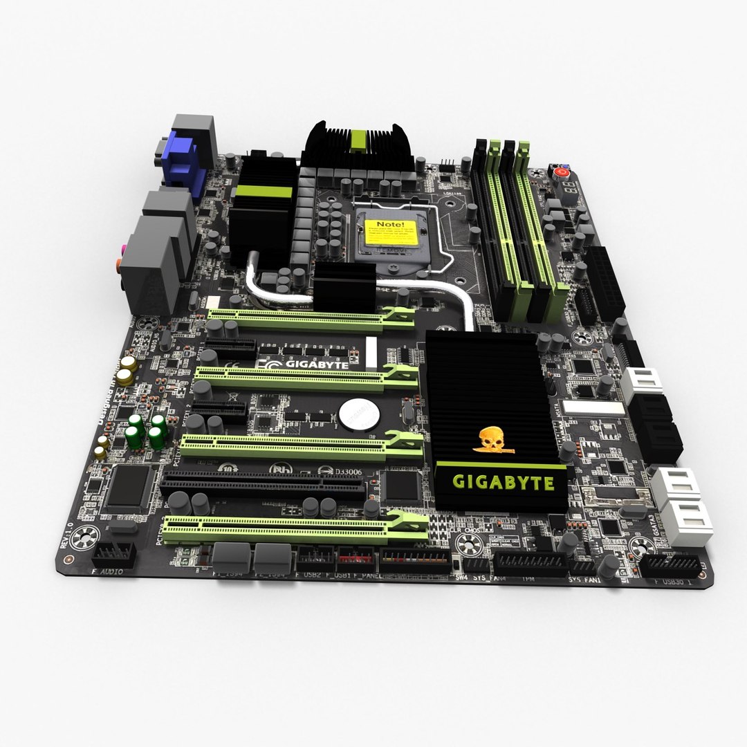 Pc Motherboard Gigabyte G1 3d Model