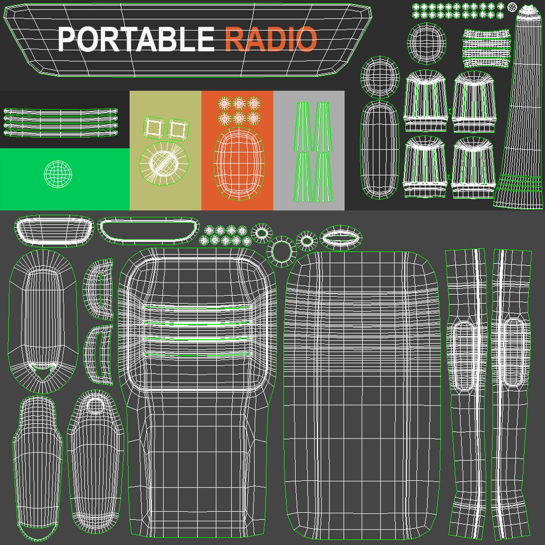 Portable Radio 3D model - TurboSquid 1854571