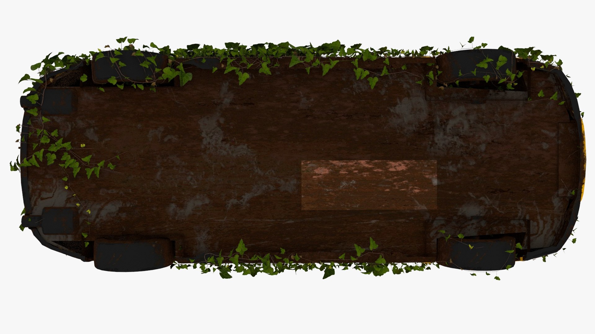 4K Realistic Low Poly Abandoned Car With Ivy 3D Model - TurboSquid 2144398
