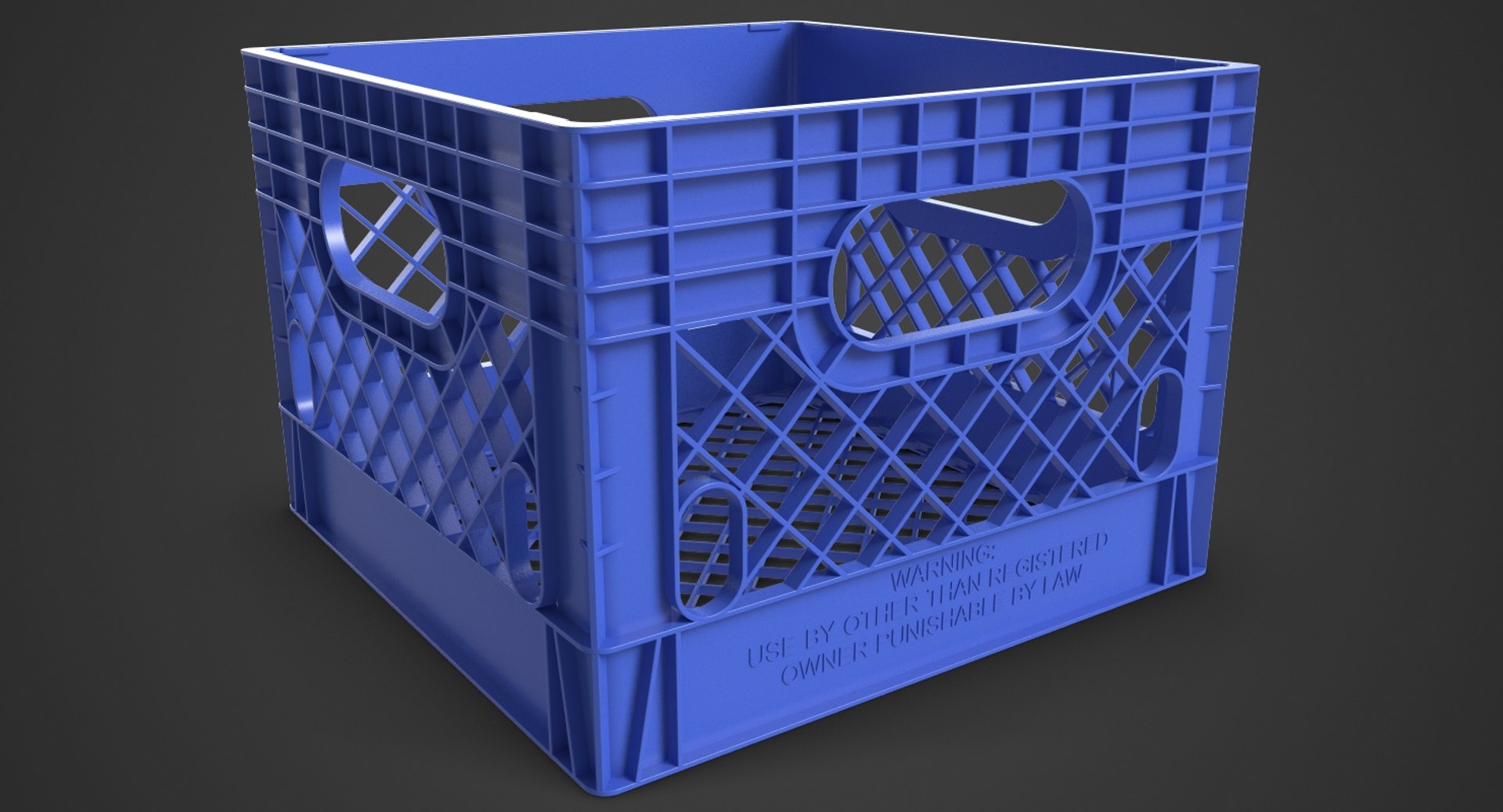 Plastic Crate 3D Model - TurboSquid 1165687