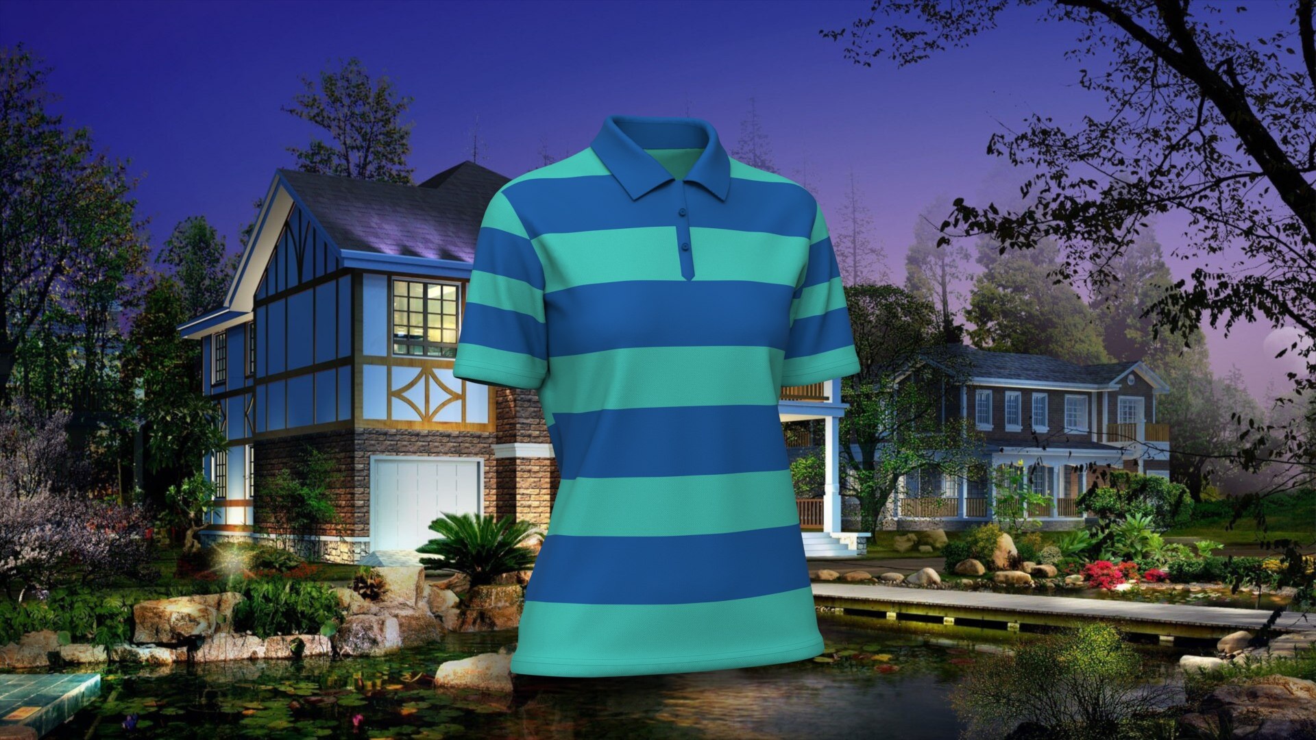 Sustainable Ocean Split Neck Polo 3D Model 3D Model - TurboSquid 2013942