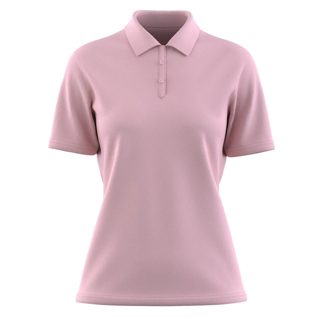 Sustainable Ocean Split Neck Polo 3D Model 3D Model - TurboSquid 2013942