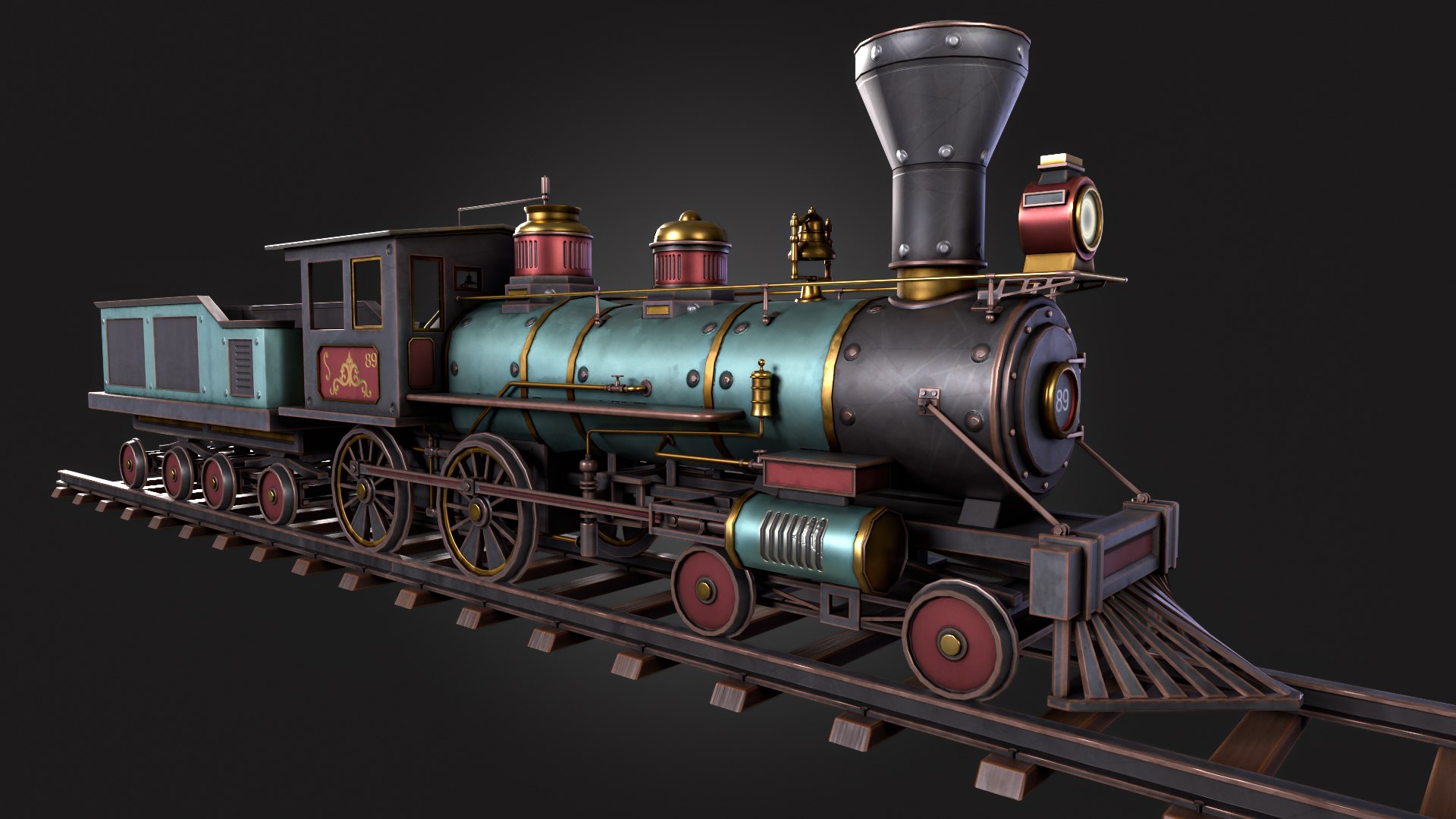 Steam Train 3D Model - TurboSquid 2262880