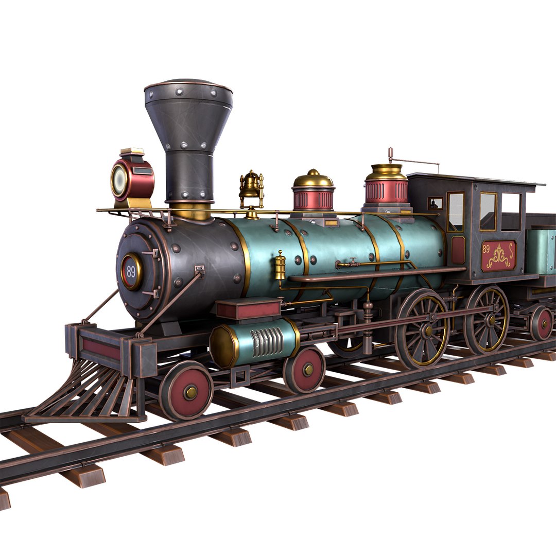 Steam Train 3D Model - TurboSquid 2262880