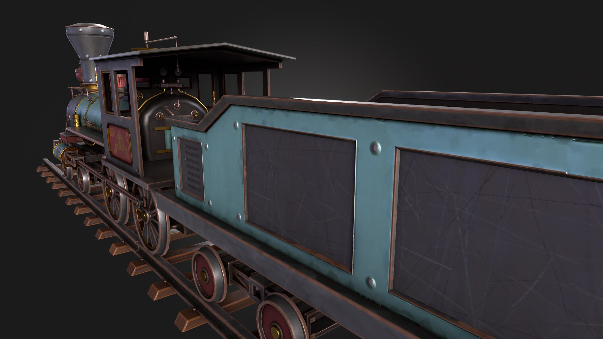 Steam Train 3D Model - TurboSquid 2262880