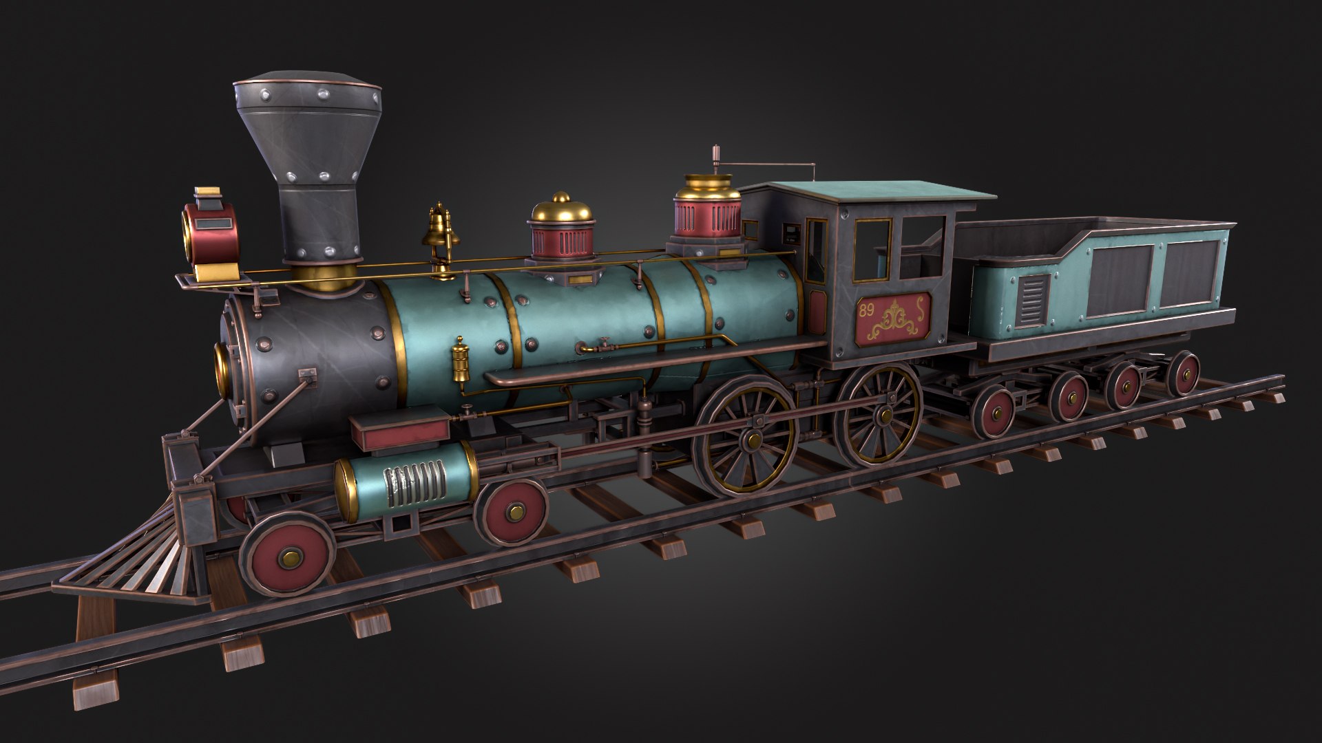 Steam Train 3D Model - TurboSquid 2262880