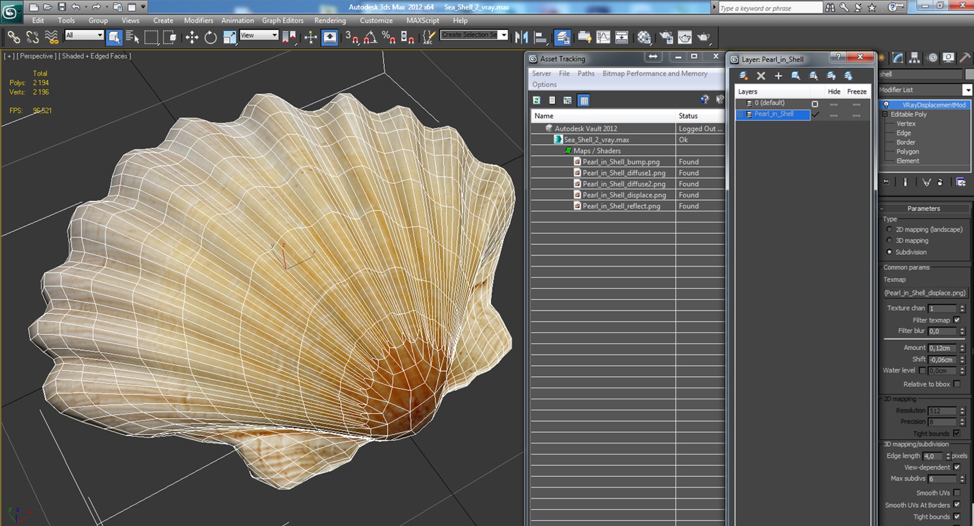 3D sea shell 2 model - TurboSquid 1242131