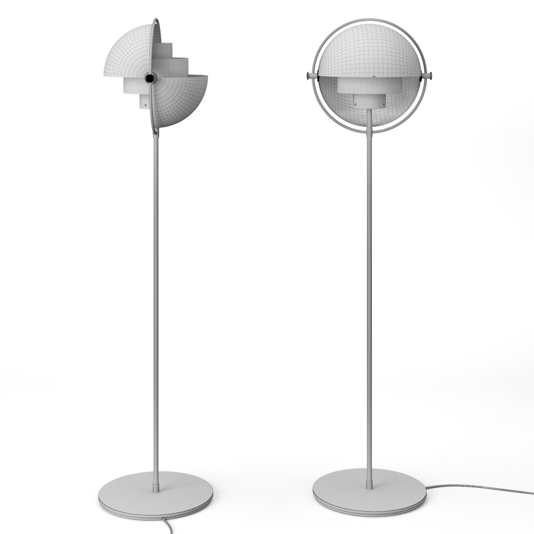 3D Gubi Multi-light Floor Lamp Model - TurboSquid 1576360