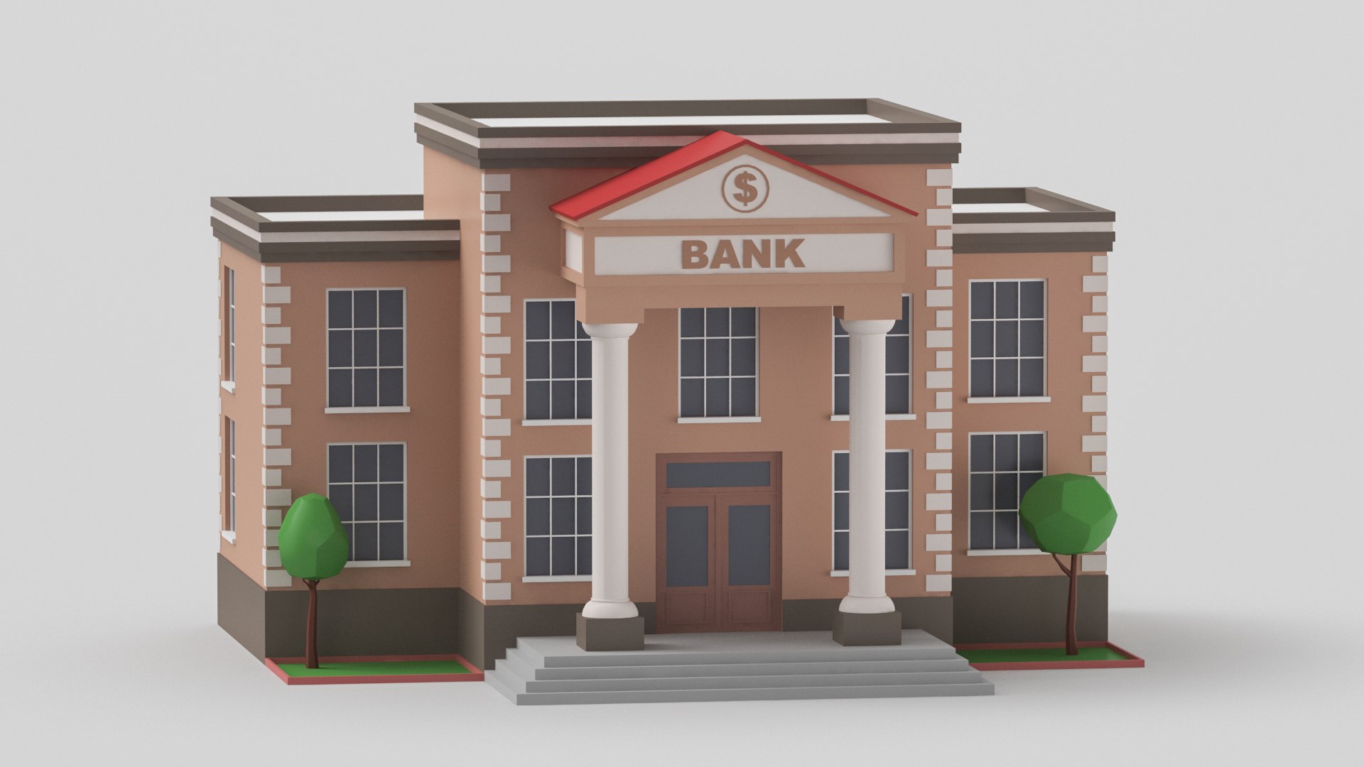 3D Low Poly Buildings Collection 1 - TurboSquid 1961708