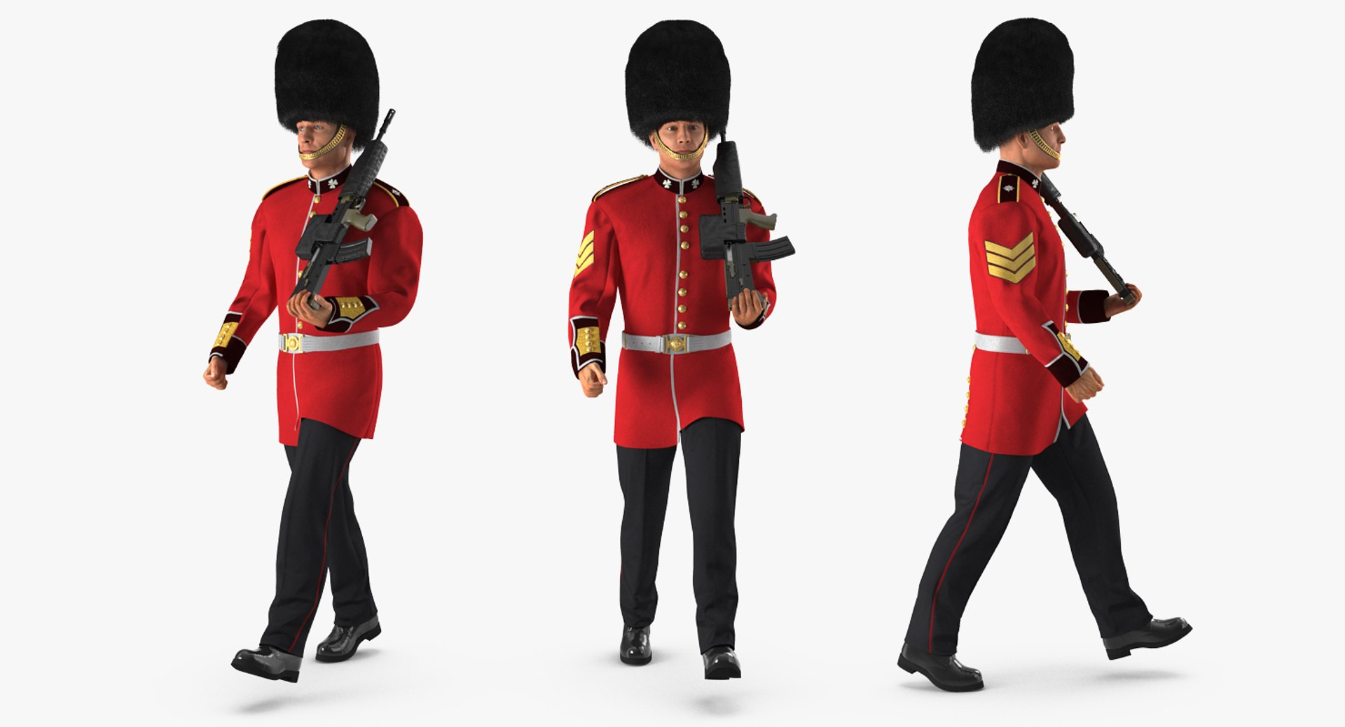 Marching Royal British Guard Model - TurboSquid 1171985