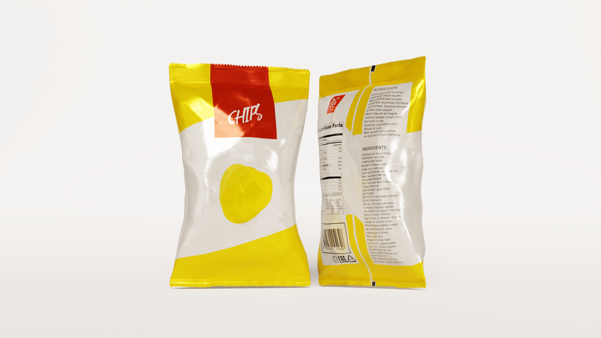 Chips Bag v2 3D - TurboSquid 1806595