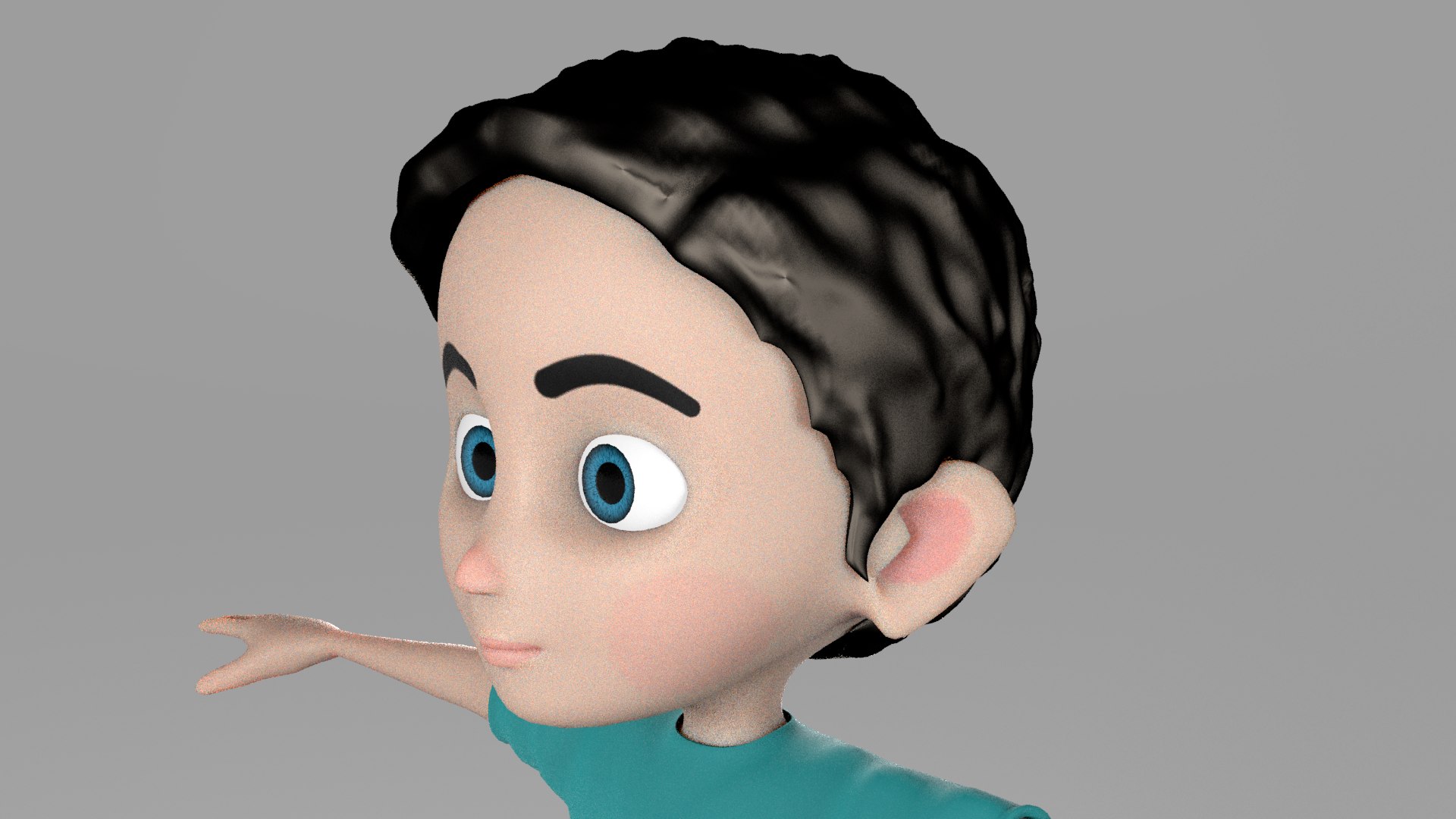 3D model cartoony kid - TurboSquid 1507864