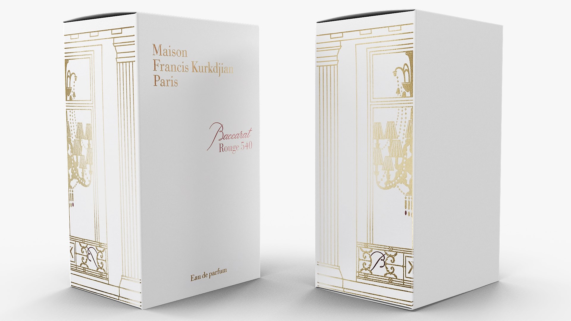 Baccarat Rouge 540 Eau de Parfum Etui Weiß 3D-Modell - TurboSquid 2486160