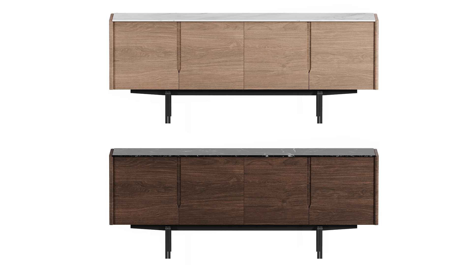 PANAMA Sideboard Wooden Sideboard With Doors By Wewood 3D Model ...
