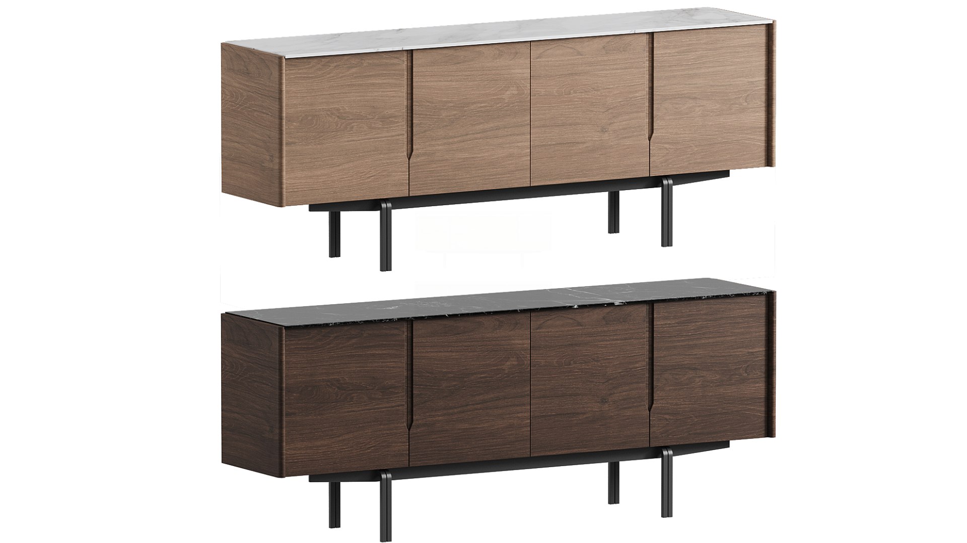 PANAMA Sideboard Wooden Sideboard With Doors By Wewood 3D Model ...