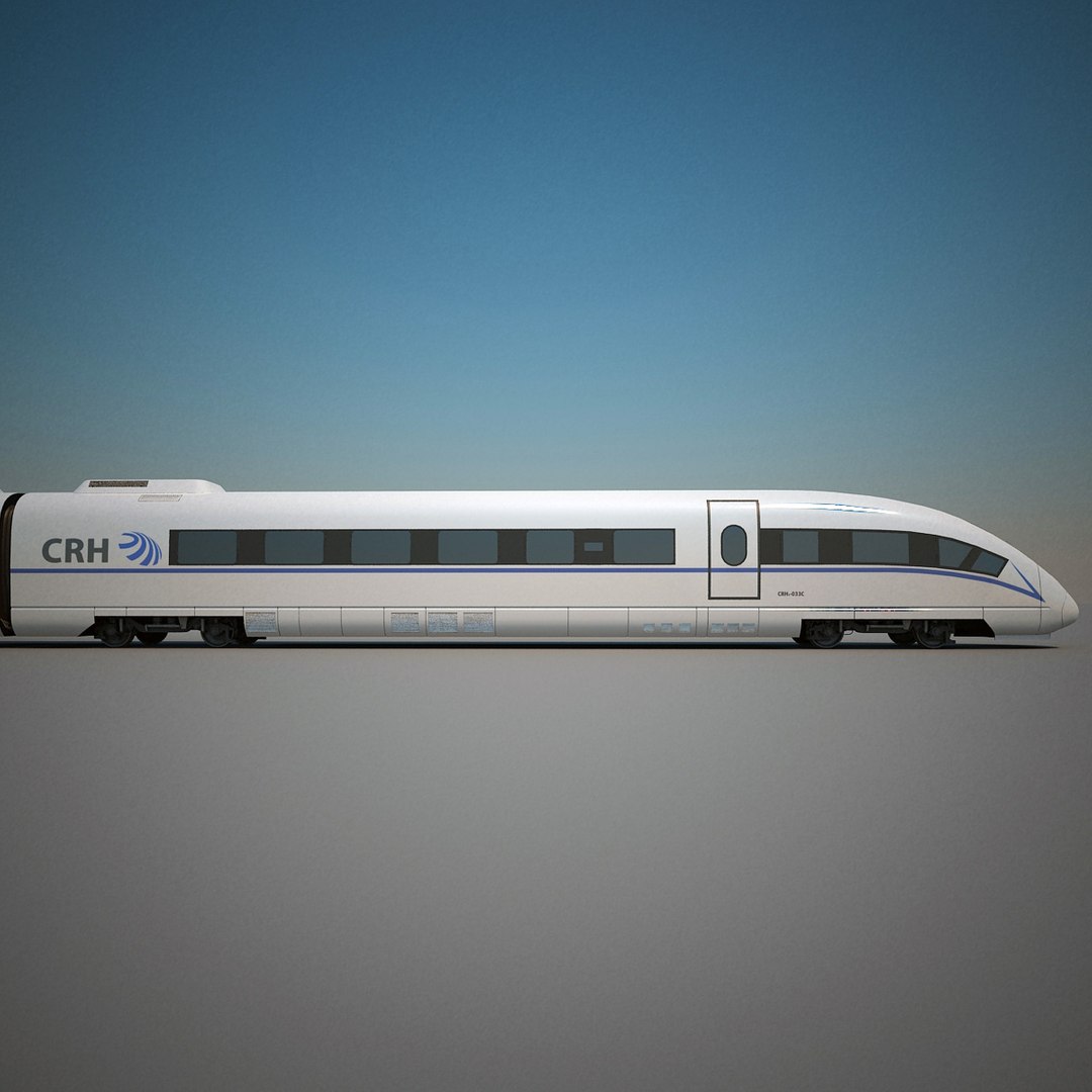 3ds chinese crh-3 high-speed train