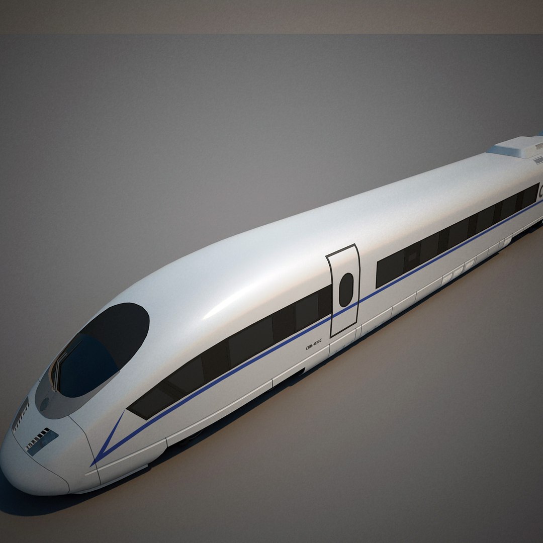 3ds Chinese Crh-3 High-speed Train
