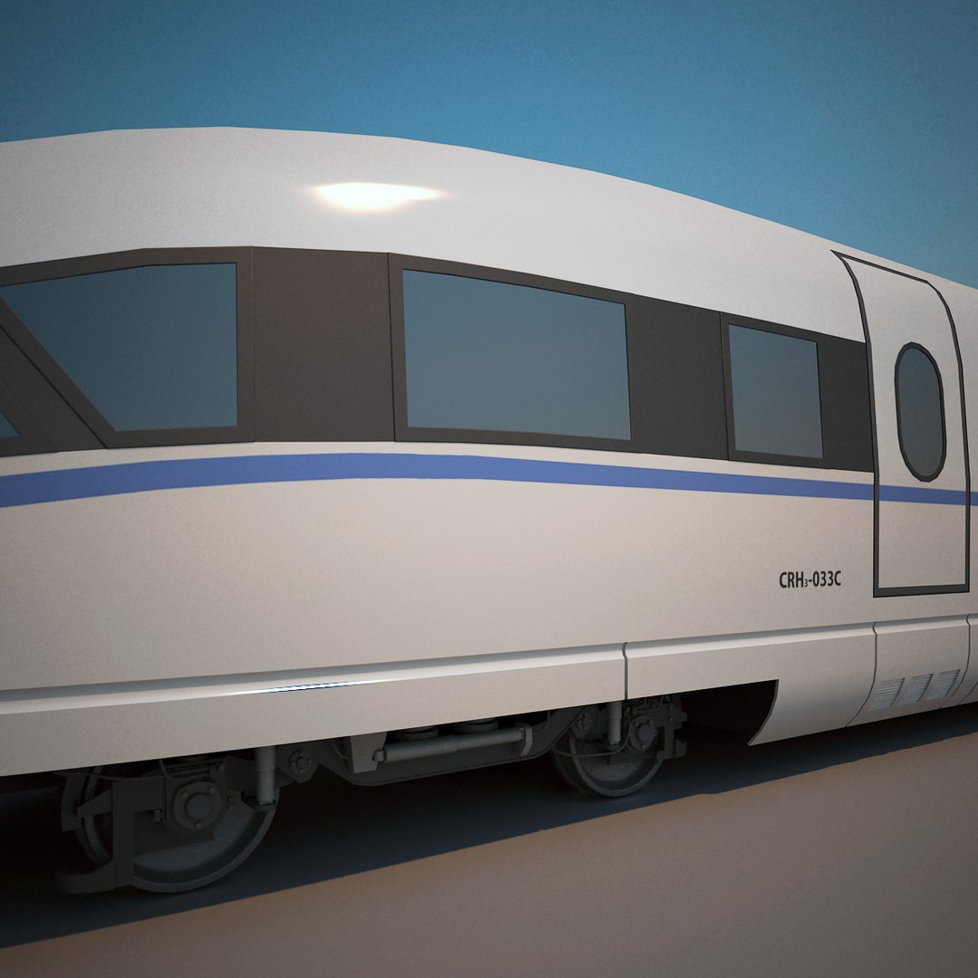 3ds chinese crh-3 high-speed train