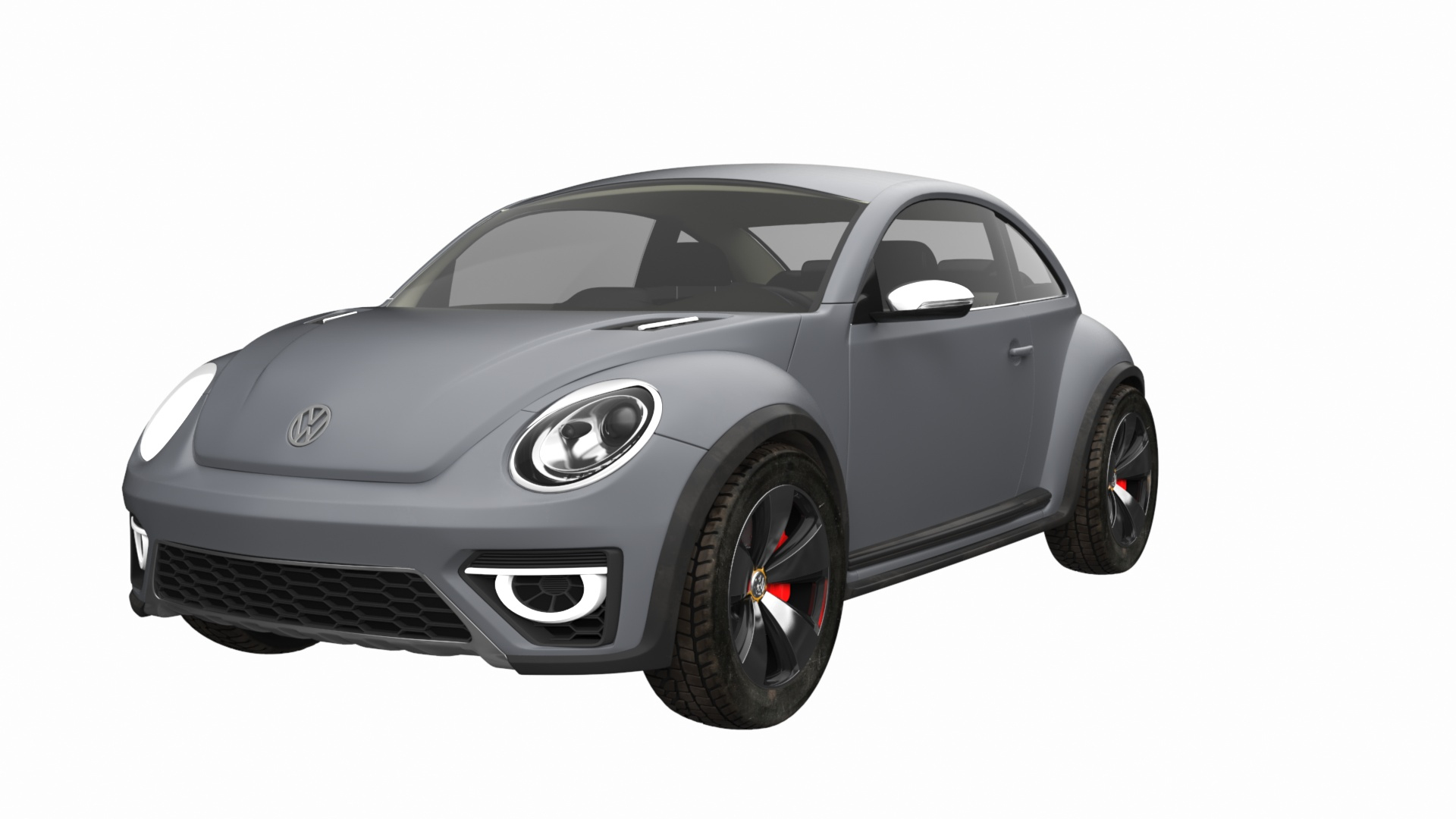 Volkswagen Beetle Modern Car Simplified 3D Model - TurboSquid 2349248