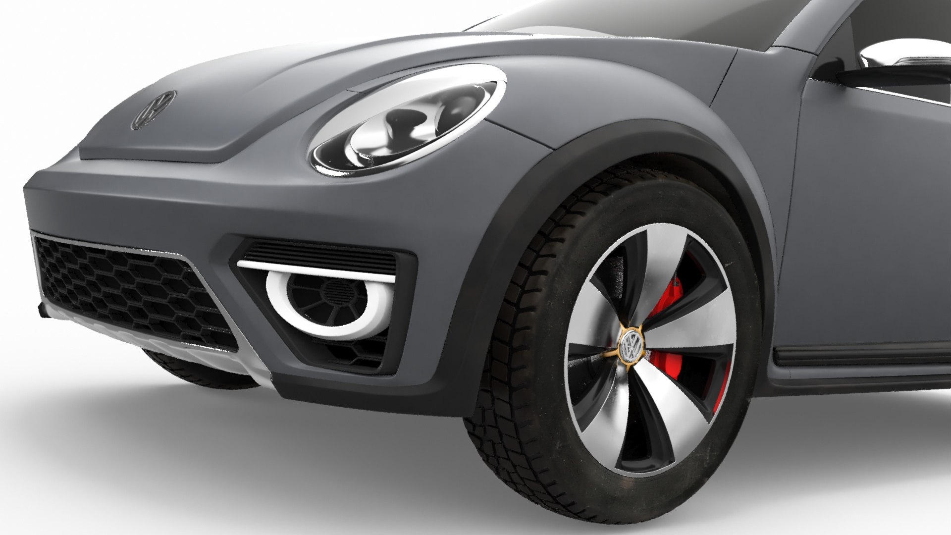Volkswagen Beetle Modern Car Simplified 3D Model - TurboSquid 2349248