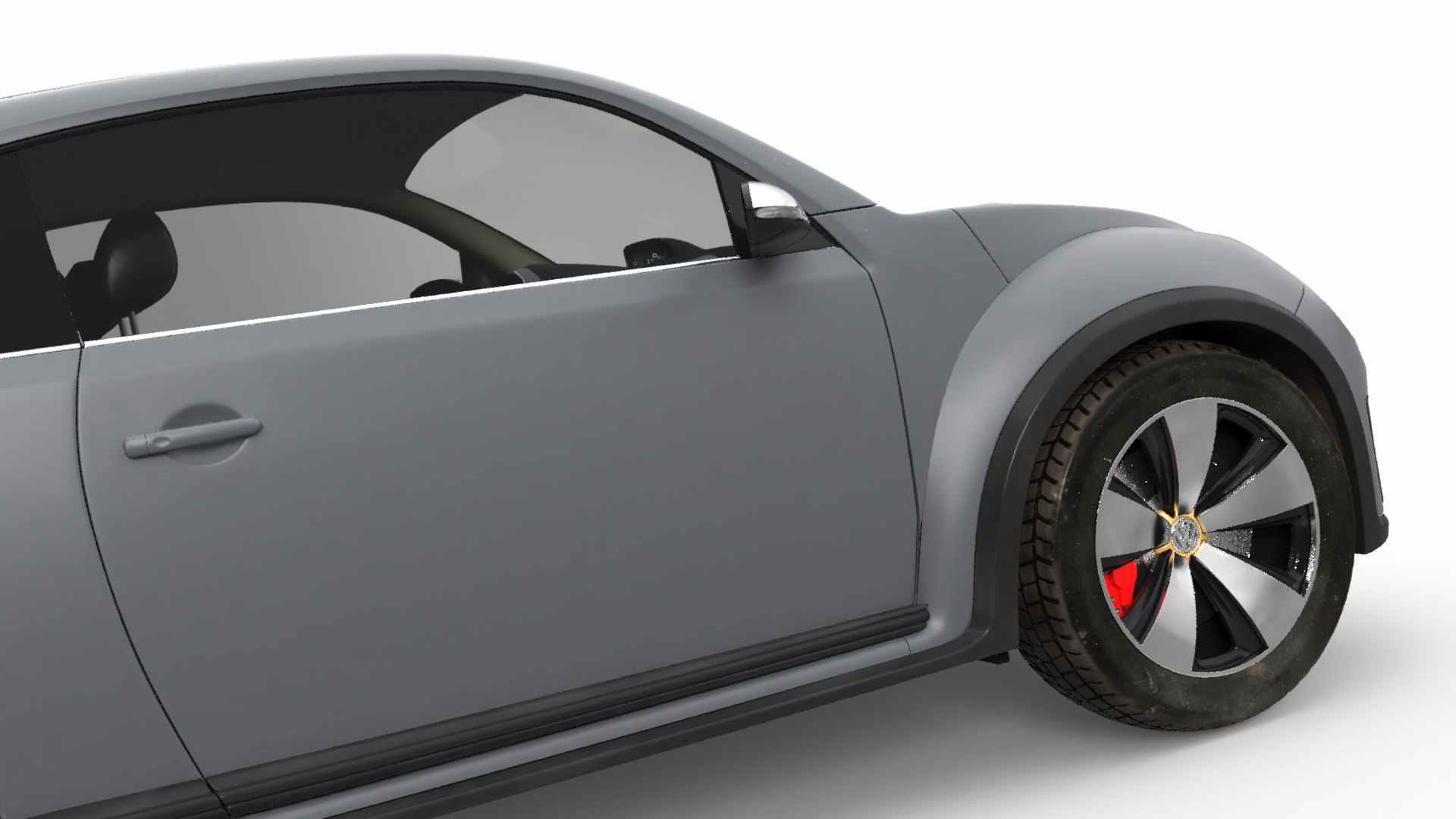 Volkswagen Beetle Modern Car Simplified 3D Model - TurboSquid 2349248