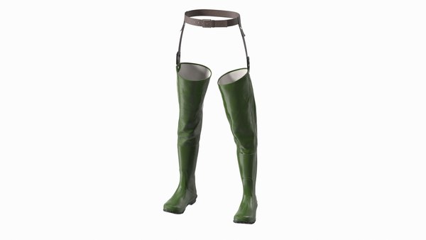 3D Hip Boot for Hunting and Fishing Green - TurboSquid 1818349