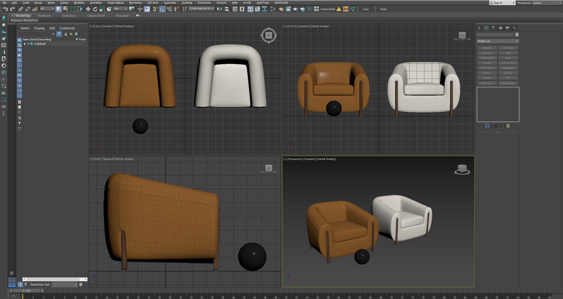 Lyla Lounge Chair 3D - TurboSquid 2333509
