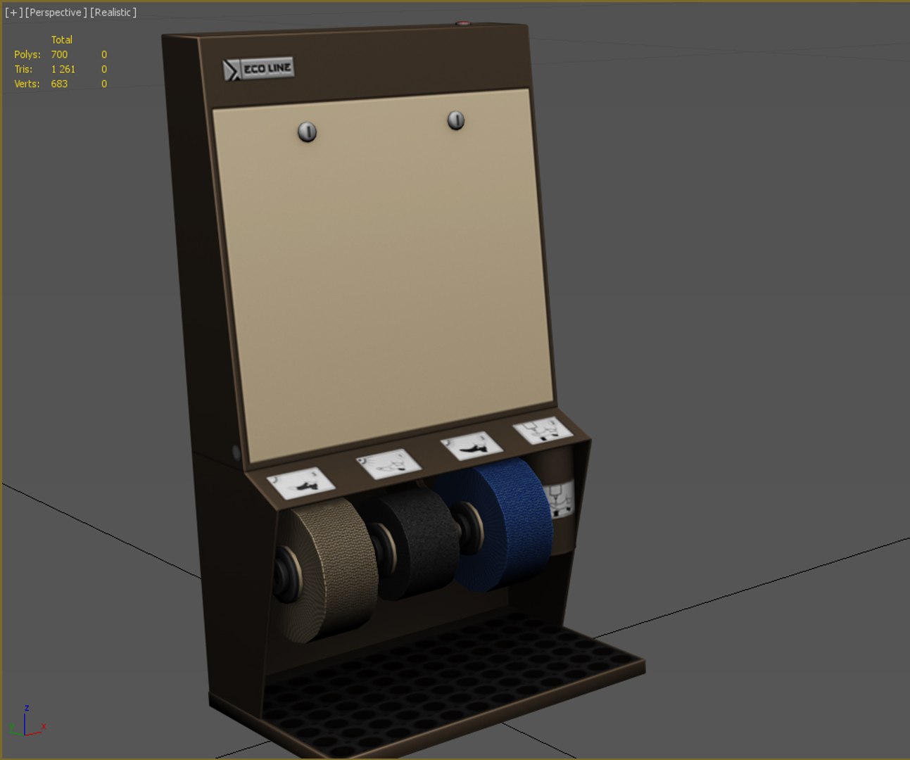 3d shoe machine model
