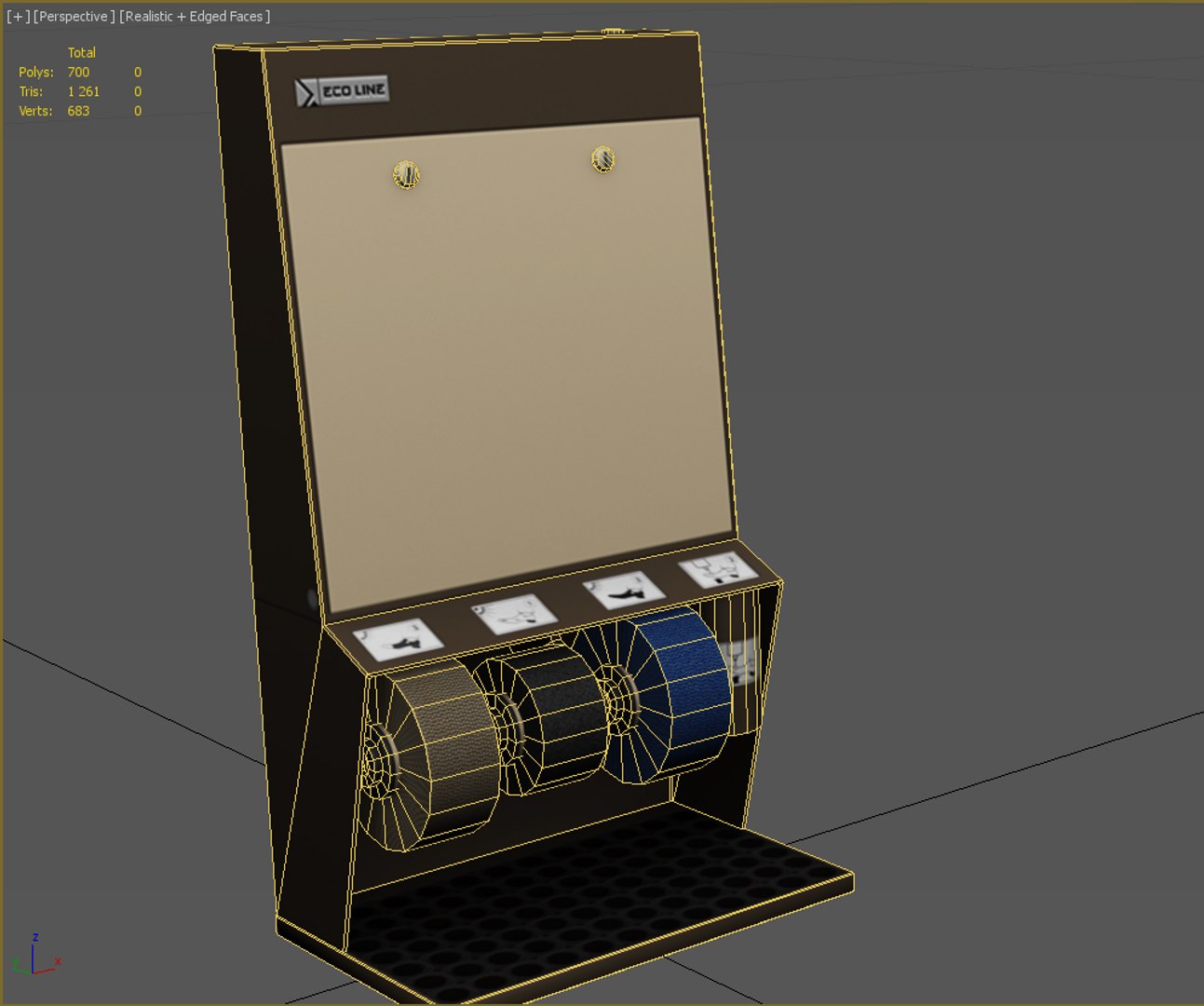 3d shoe machine model