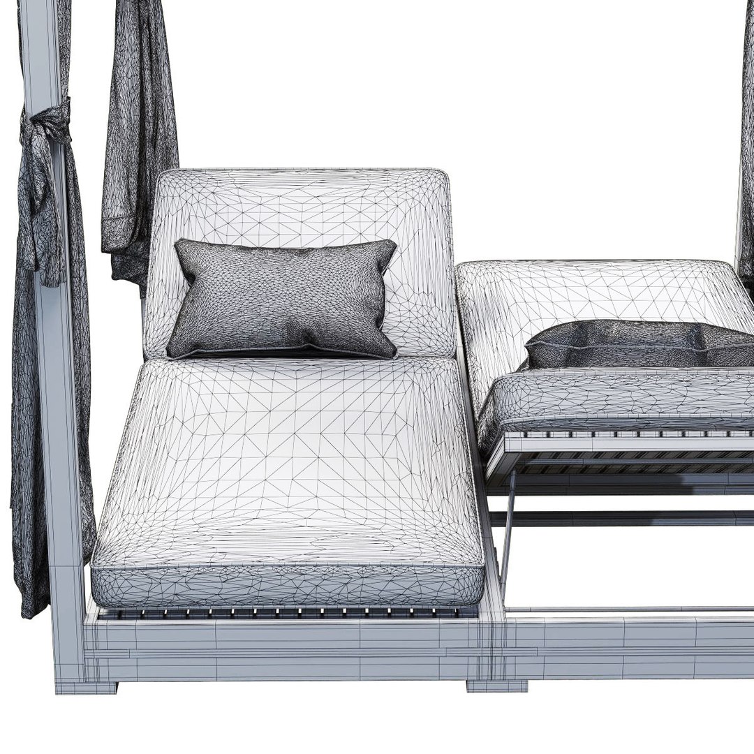 Outdoor Malta Canopy Double 3d Model