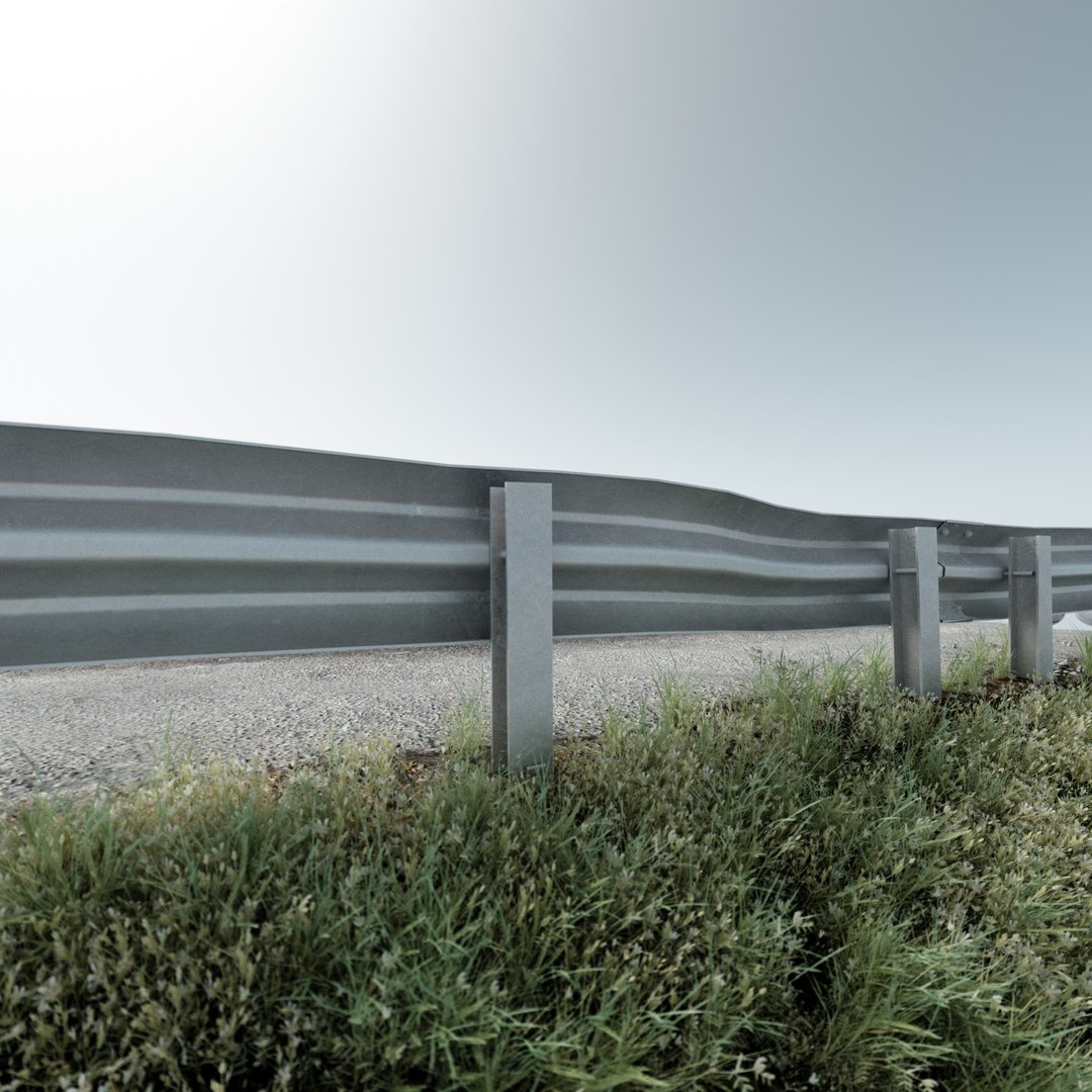 3D Road Fence Kit Model - TurboSquid 1293800