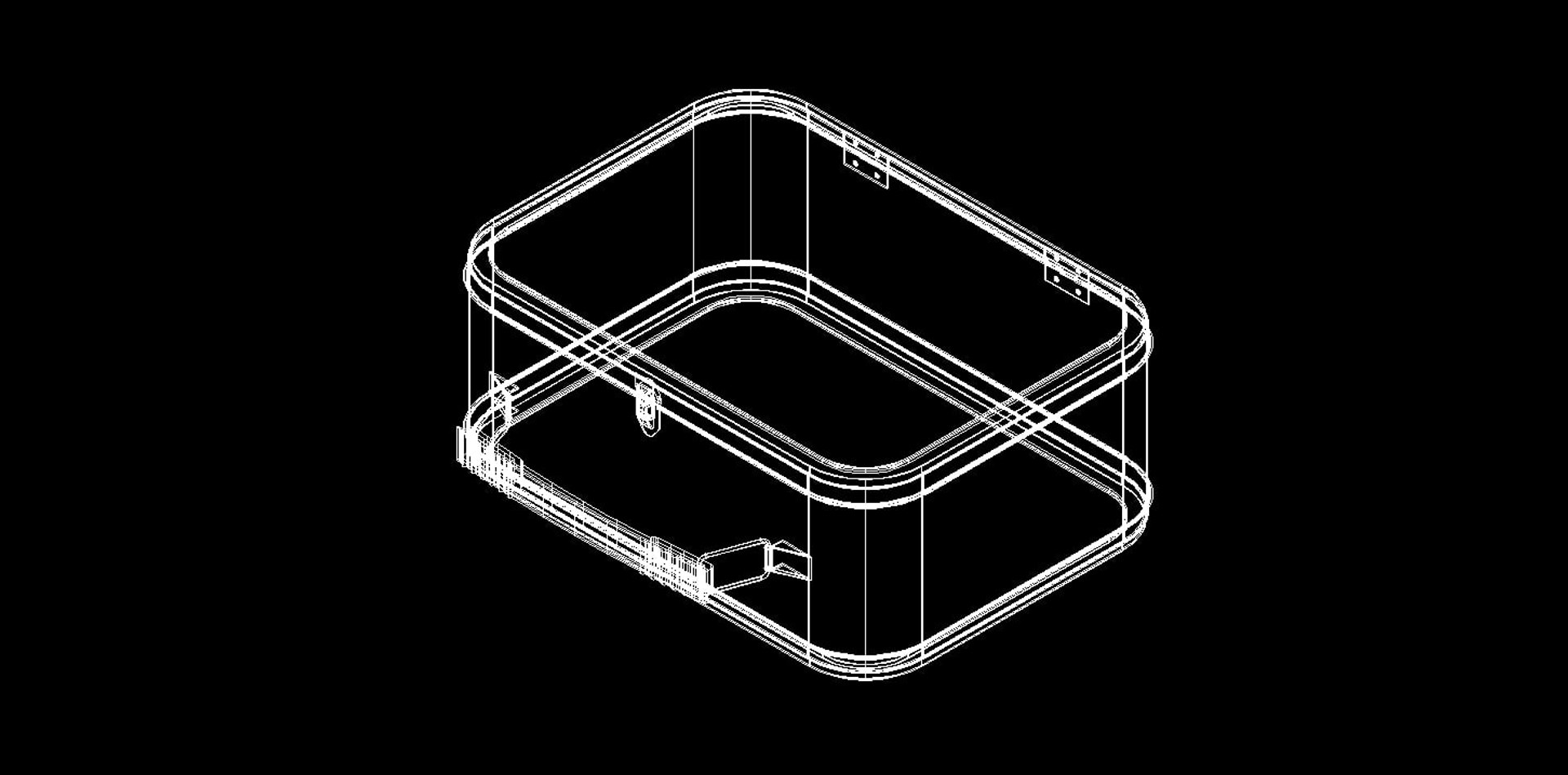 classic lunch box 3d model